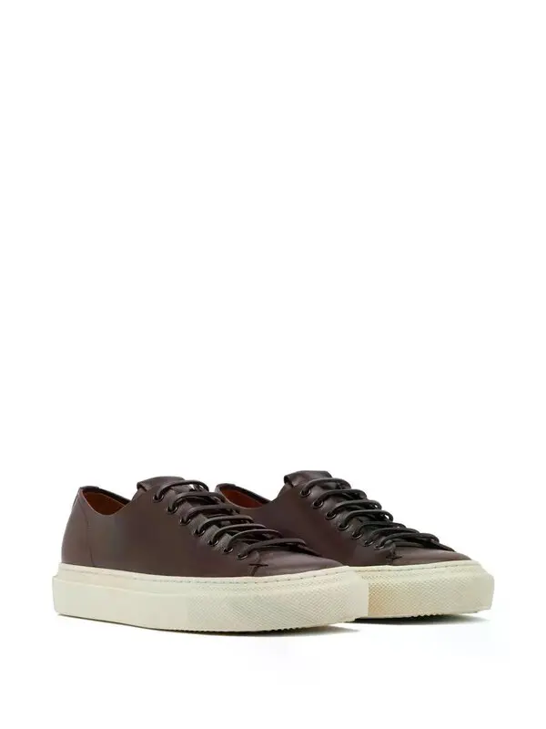BUTTERO® Leather Sneakers - Brown