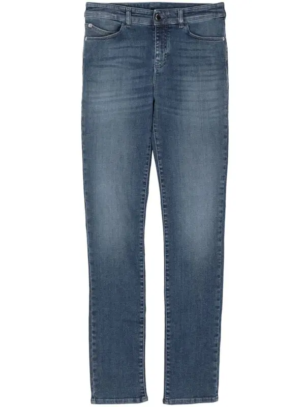 Emporio Armani High-waist Skinny-fit Jeans - Blue