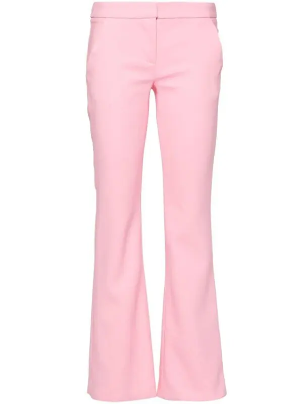 Balmain Flared Crepe Trousers