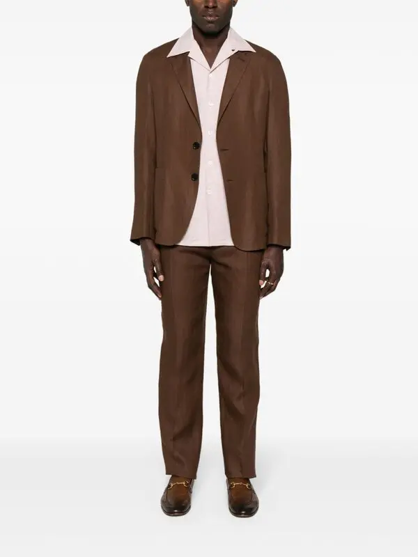 Zegna Single-breasted Linen Blazer
