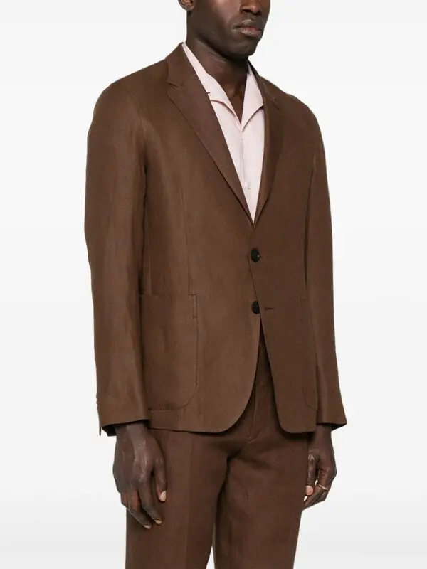 Zegna Single-breasted Linen Blazer