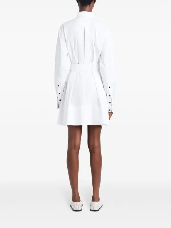 slim fit dress slacks Proenza Schouler Marley Dress In White main image 1