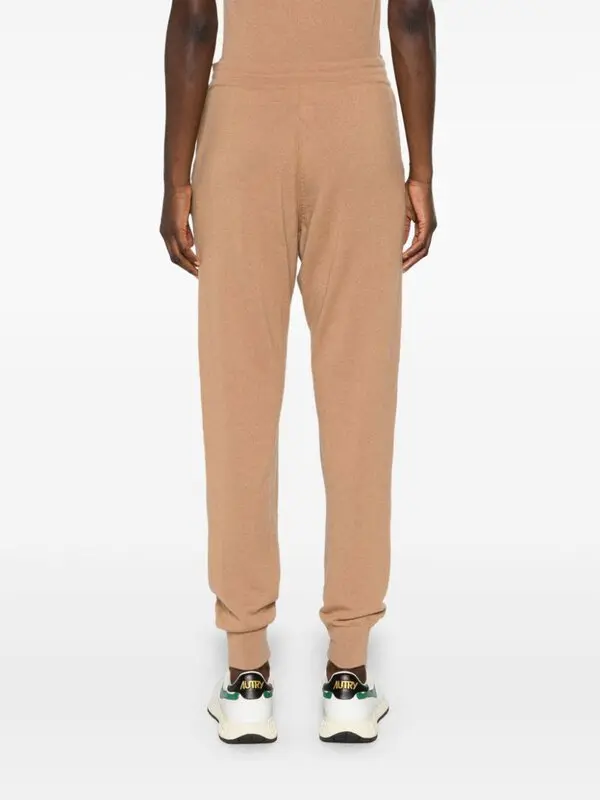 TEDDY CASHMERE Milano Mid-rise Track Trousers - Brown