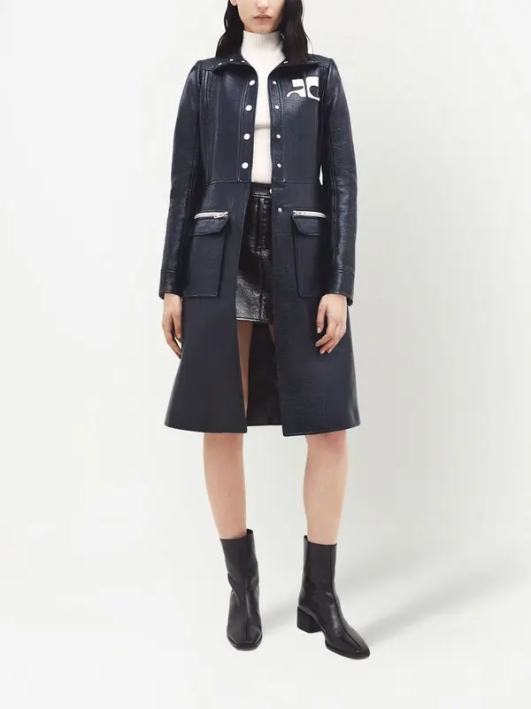 COURREGES Reedition Vinyl Trenchcoat - Blue