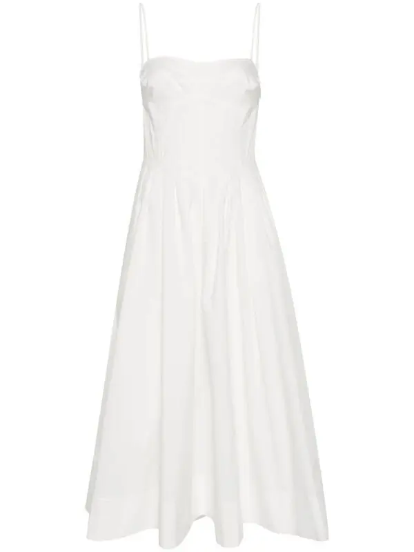 Simkhai Kittiya Cotton Midi Dress - White