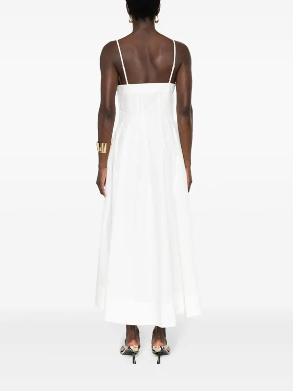 Simkhai Kittiya Cotton Midi Dress - White