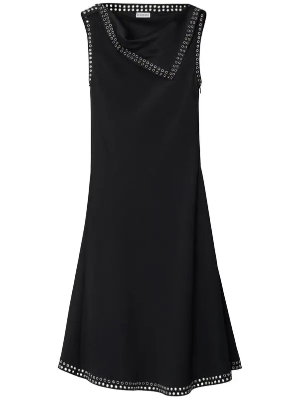 Burberry Eyelet-trim Satin Dress