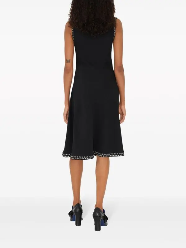 Burberry Eyelet-trim Satin Dress