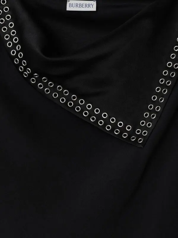 Burberry Eyelet-trim Satin Dress