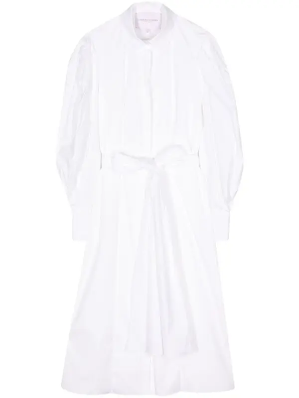 Carolina Herrera Tied-waist Cotton Shirtdress