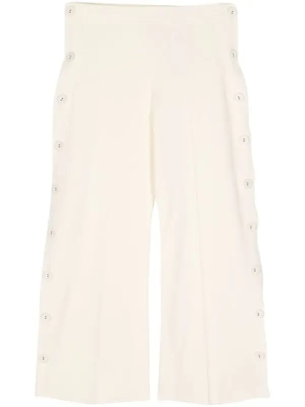 JIL SANDER Side-button Straight-leg Trousers