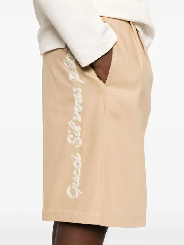 Gucci Logo-embroidered Shorts