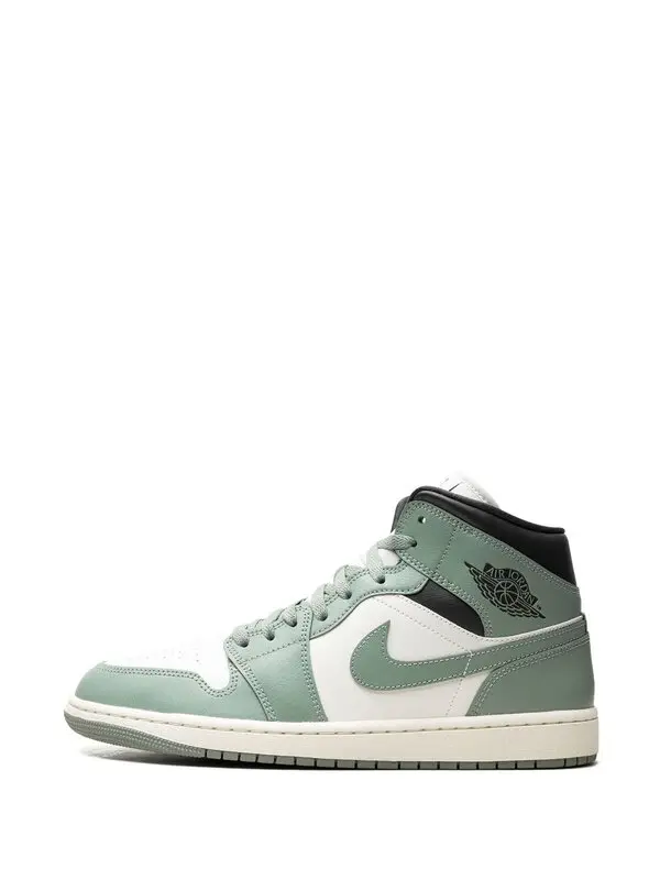 JORDAN Air 1 Mid Jade Smoke Sneakers - Green