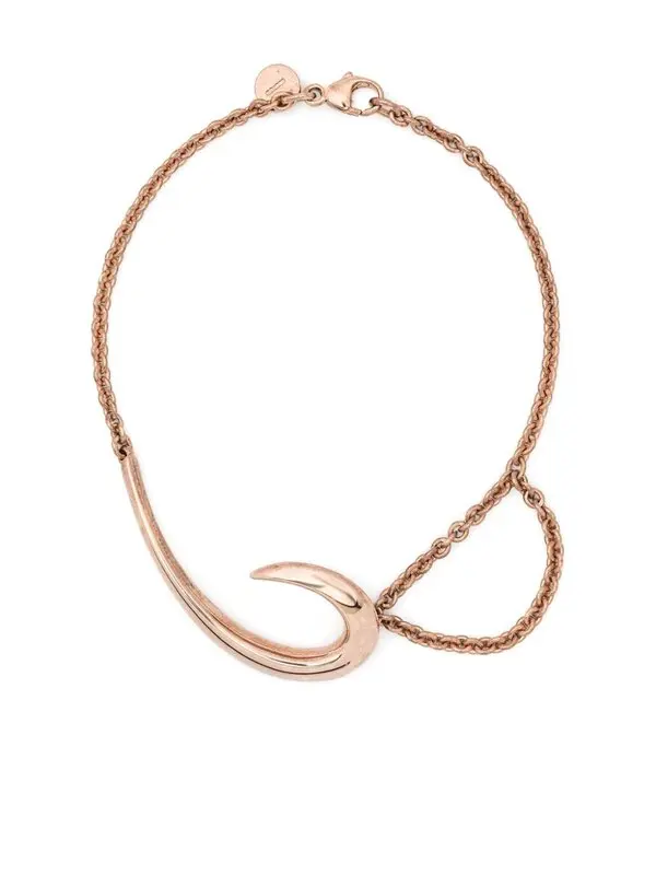 SHAUN LEANE 18kt Rose Gold Vermeil Hook Bracelet - Pink