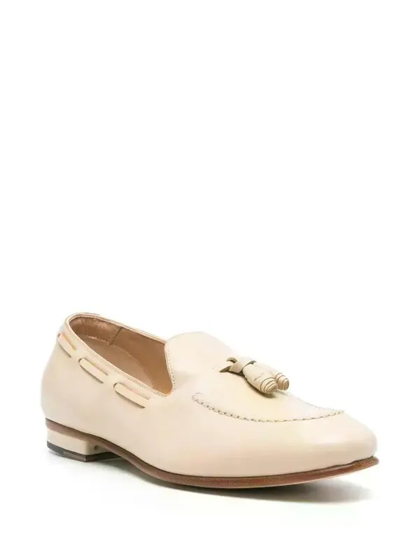 FRANCESCO RUSSO Tassel Leather Loafers