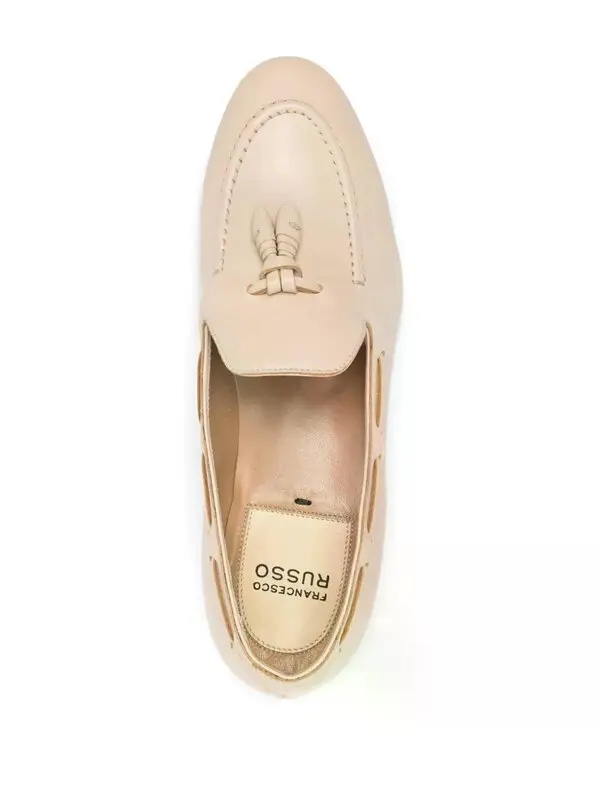 FRANCESCO RUSSO Tassel Leather Loafers