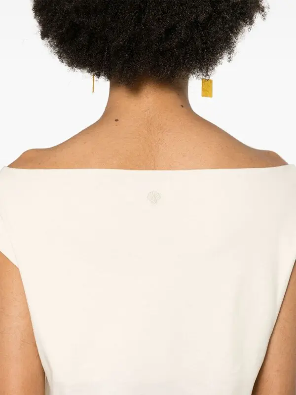 Loulou De Saison Martial Cotton Midi Dress