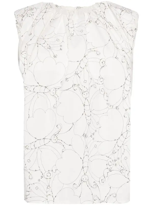 JNBY Butterfly-print Top