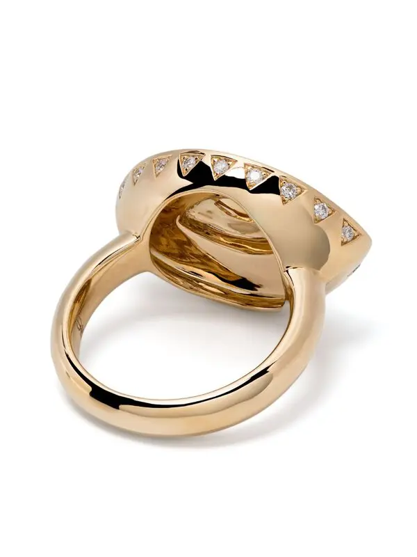 Harwell Godfrey 18kt Yellow Turquoise, Citrine And Diamond Ring
