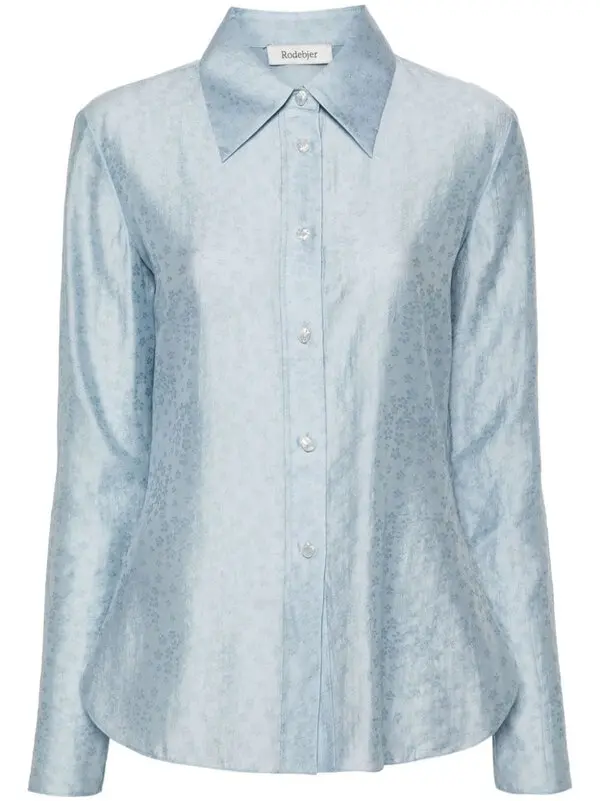 Rodebjer Carmen Floral-embroidered Shirt