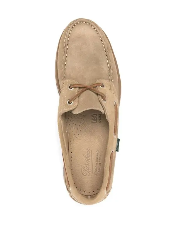 Paraboot Barth Suede Boat Shoes - Neutrals