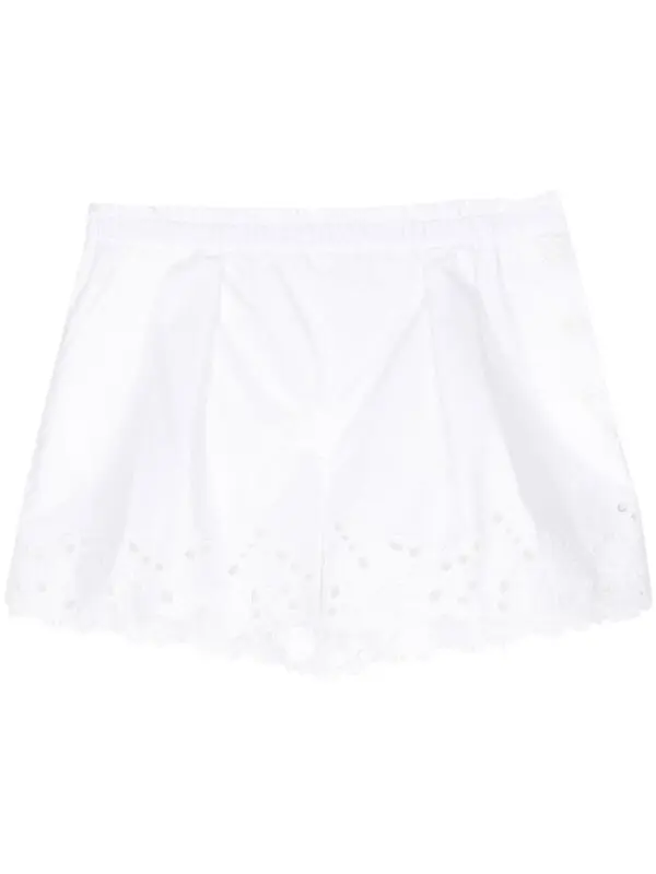 Dice Kayek Embroidered Cotton Shorts
