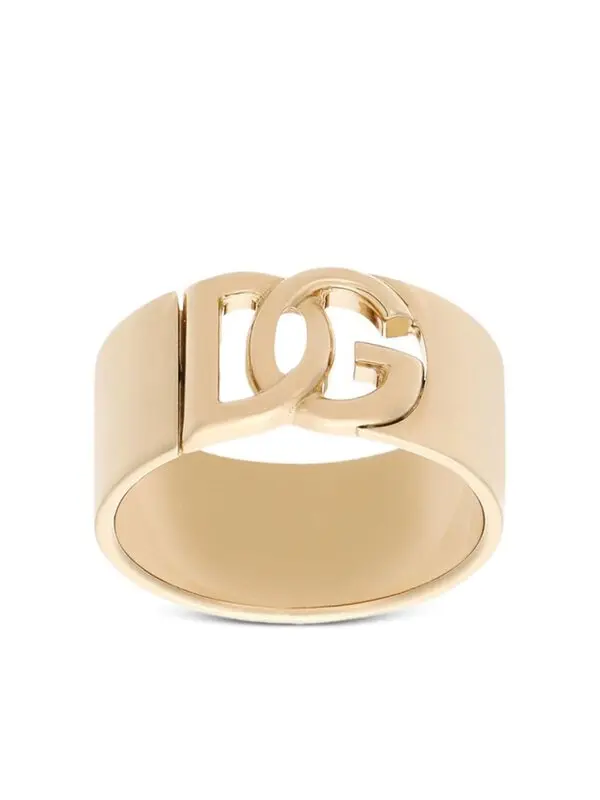 Dolce & Gabbana Dg Cut-out Band Ring - Gold
