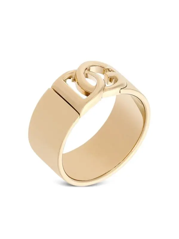 Dolce & Gabbana Dg Cut-out Band Ring - Gold