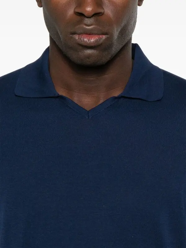 DRUMOHR V-neck Short-sleeve T-shirt - Blue