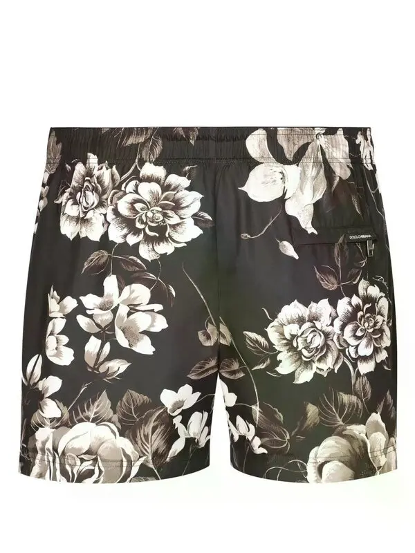 Dolce & Gabbana Floral-print Swim Shorts