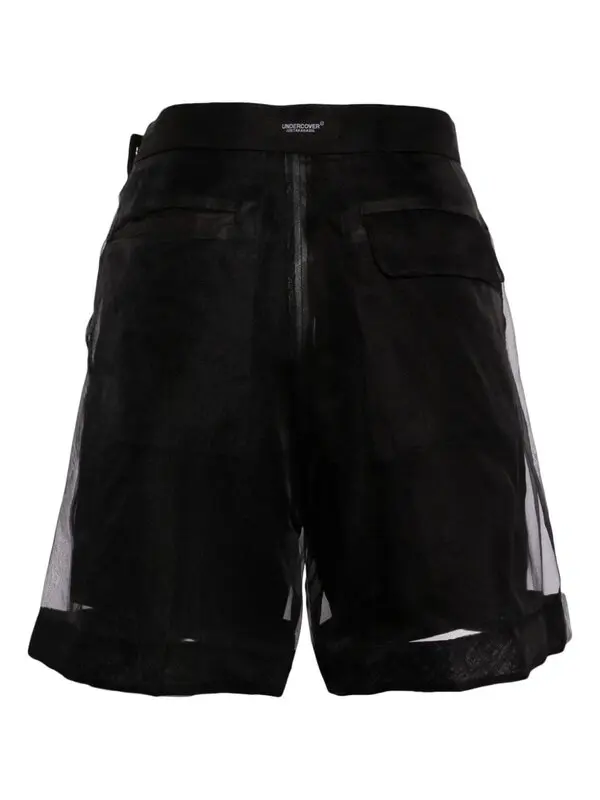 Undercover Tulle-detail Silk Shorts