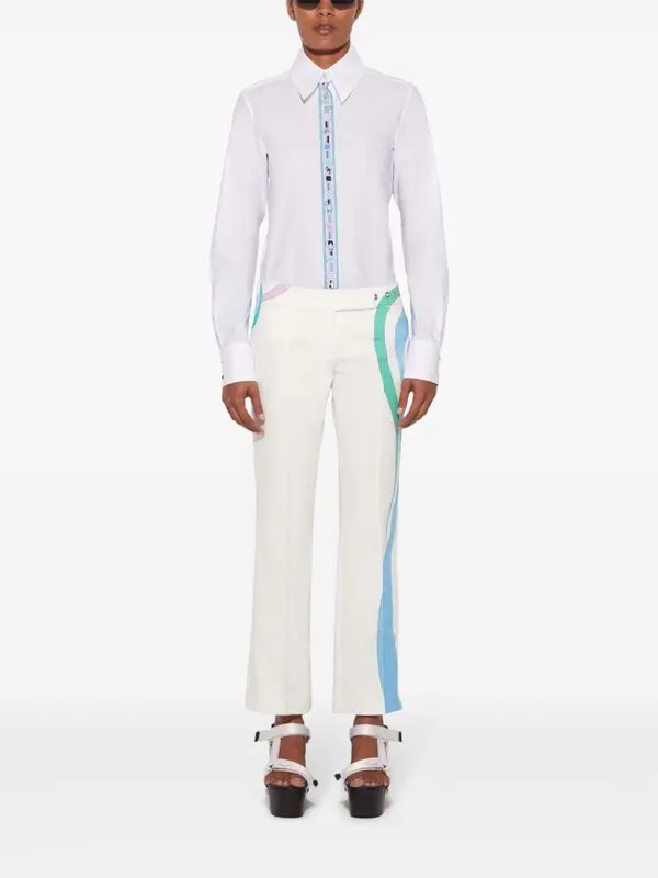 Emilio Pucci Marmo-print Trousers