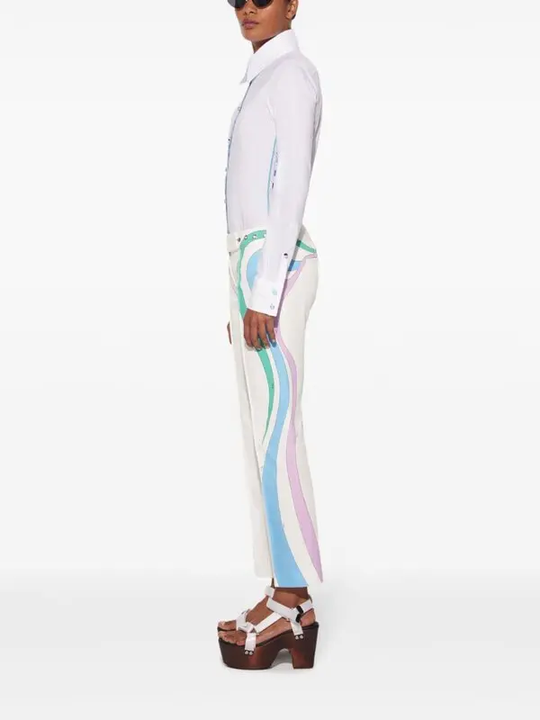 Emilio Pucci Marmo-print Trousers