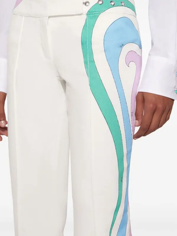 Emilio Pucci Marmo-print Trousers