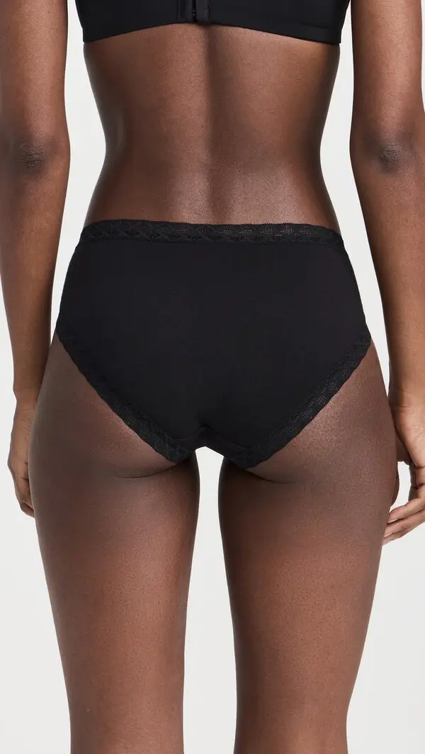 Natori Bliss French Cut Panties 6 Pack - Black