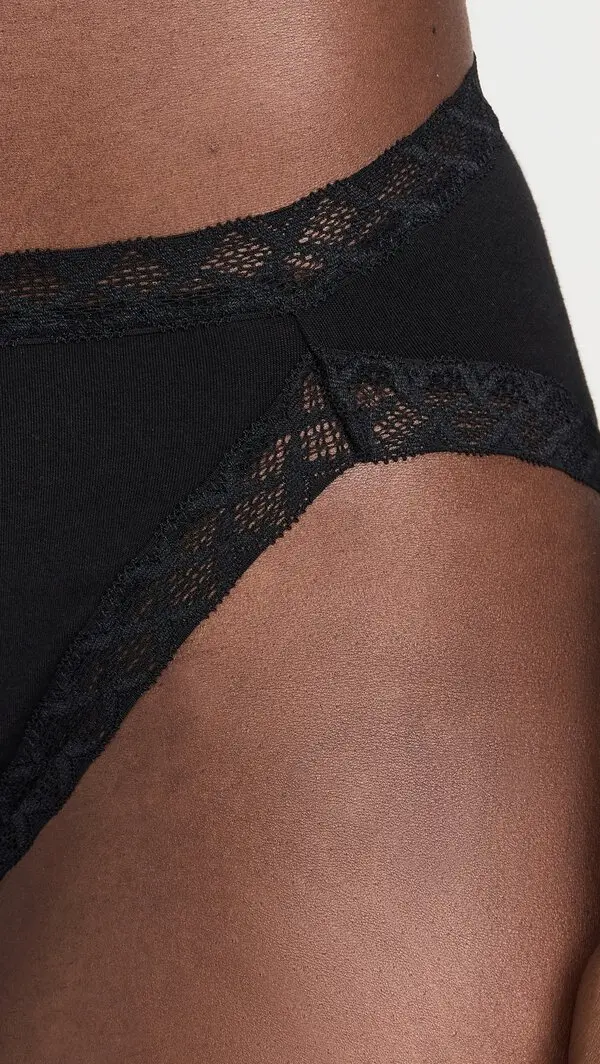 Natori Bliss French Cut Panties 6 Pack - Black