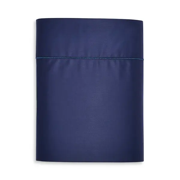 HUDSON PARK COLLECTION 500tc Sateen Wrinkle-resistant Twin Flat Sheet Exclusive - Marine
