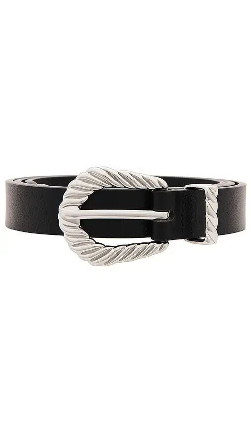 PETIT MOMENTS Slim Rodeo Belt - Silver & Black