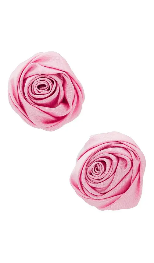 PETIT MOMENTS Rosette Stud Earrings - Ballet