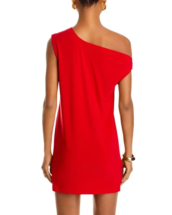 Norma Kamali One Shoulder Mini Dress