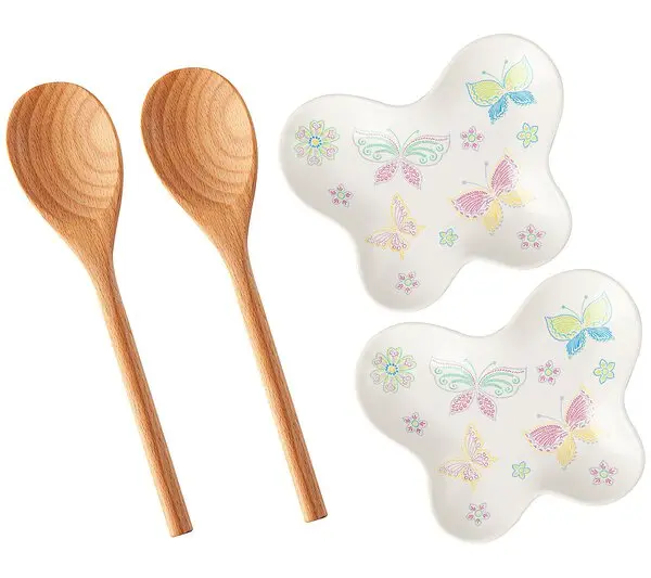 TEMP-TATIONS As Is Seasonal Set/2figuralspoon Rest With Spoon - One-color
