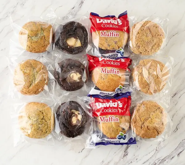 DAVID'S COOKIES 6-oz Individually Wrapped Jumbo Muffins