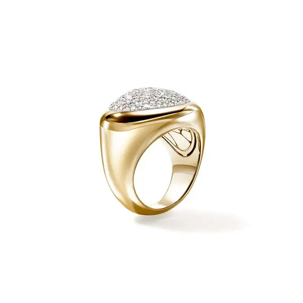 John Hardy Pebble Diamond Ring