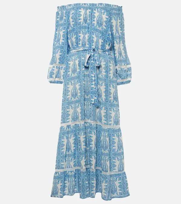 Melissa Odabash Eclipse Printed Midi Dress