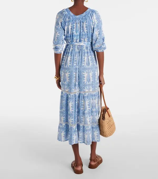 Melissa Odabash Eclipse Printed Midi Dress