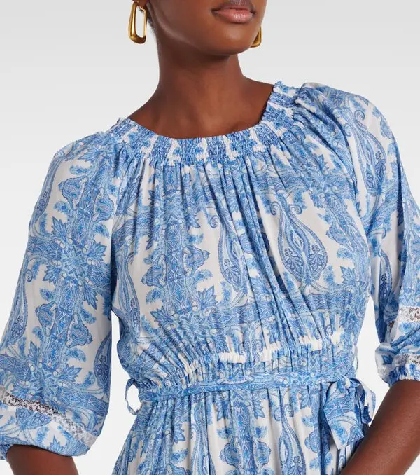 Melissa Odabash Eclipse Printed Midi Dress