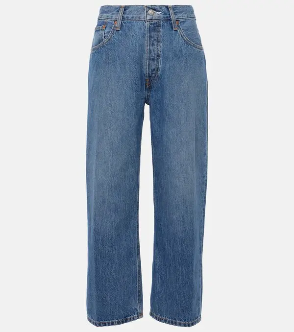 RE/DONE Loose Crop High-rise Jeans