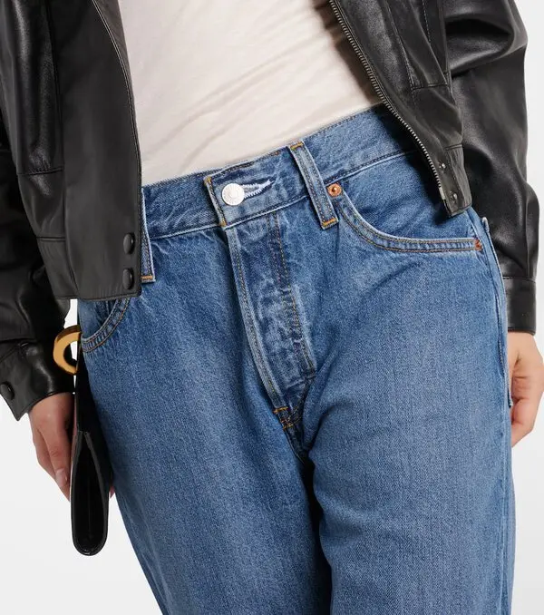 RE/DONE Loose Crop High-rise Jeans
