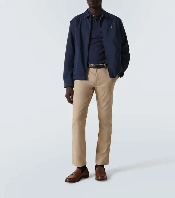 Polo Ralph Lauren Logo Cotton Piqué Polo Shirt - Blue