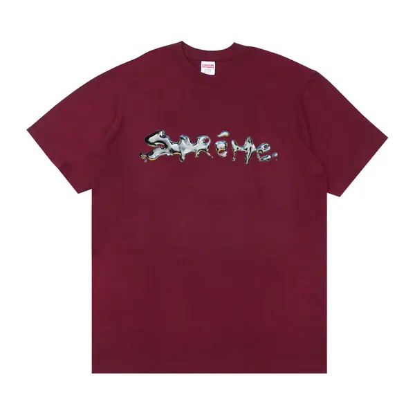 Supreme Liquid Tee 'burgundy - Red